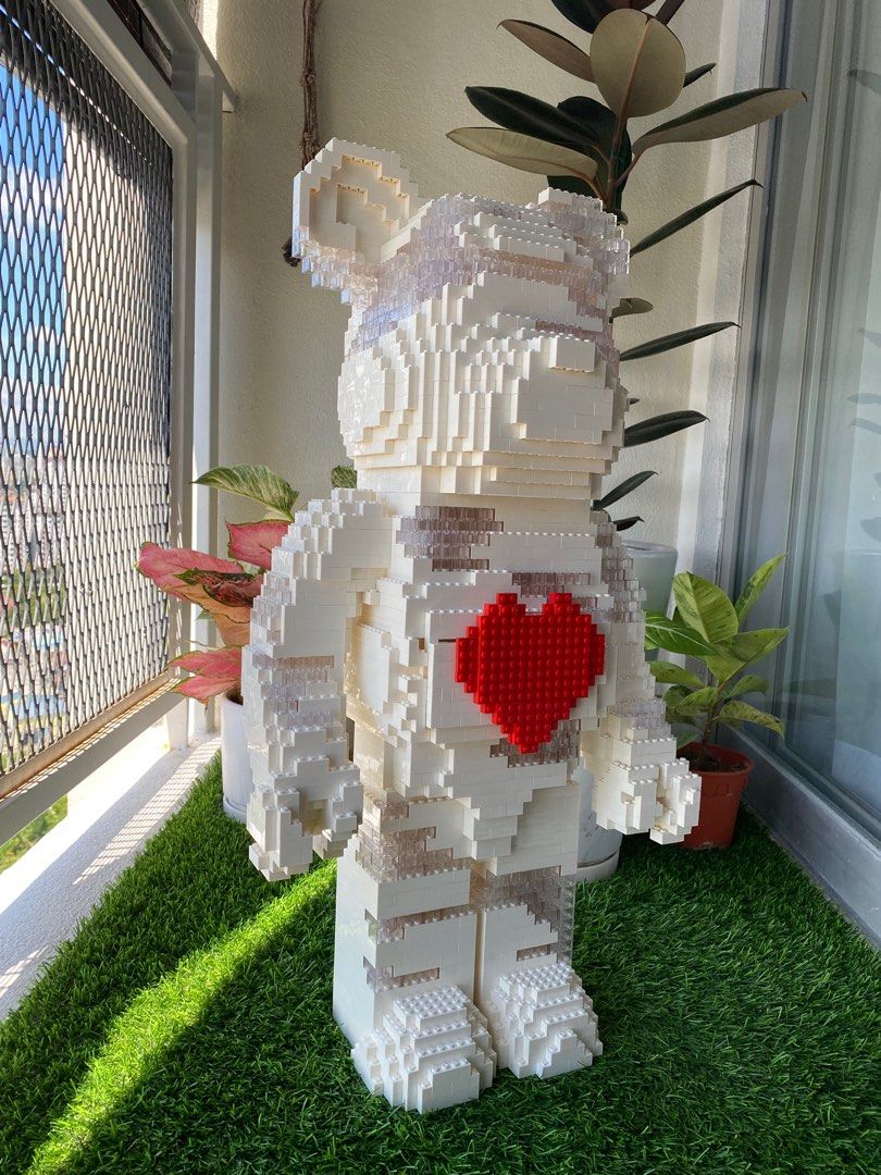 Bearbrick Lego Signature White, Hobbies & Toys, Toys & Games on Carousell