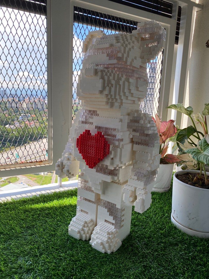 Bearbrick Lego Signature White, Hobbies & Toys, Toys & Games on Carousell