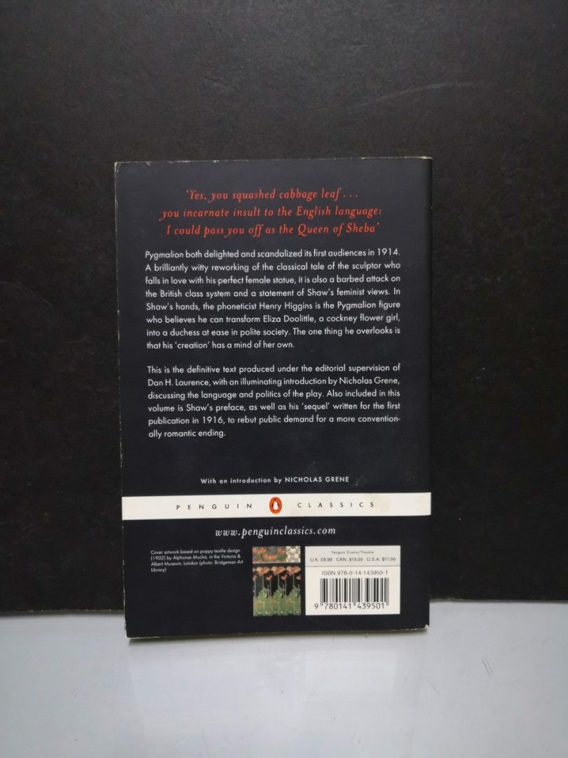 Bernard Shaw - Pygmalion - original Penguin Classics - definitive text ...