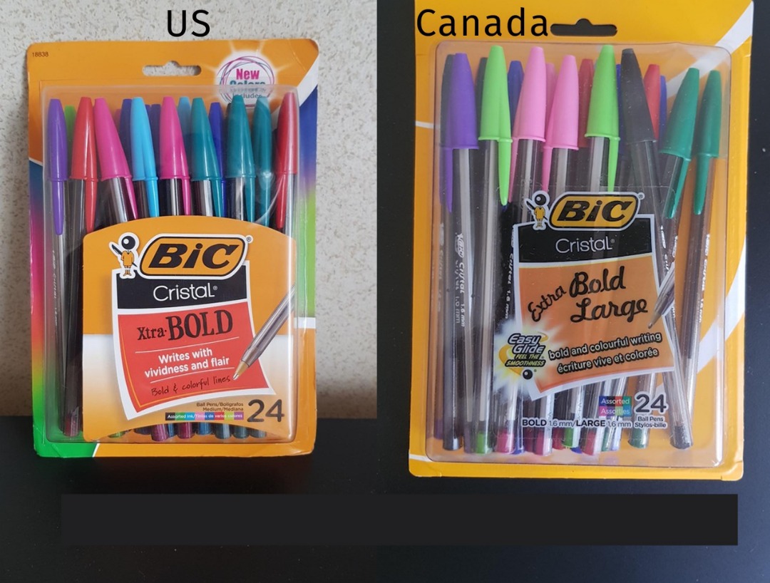 BIC Cristal Xtra Bold 24 in 1 (from US & Canada) pack Ballpoint Pen ...
