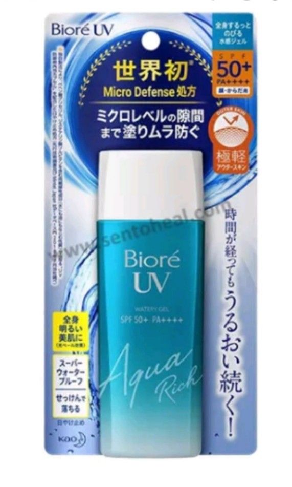 Biore UV Aqua Rich Watery Gel SPF 50+ PA++++ 90ml, Beauty & Personal Care, Face, Face Care on ...