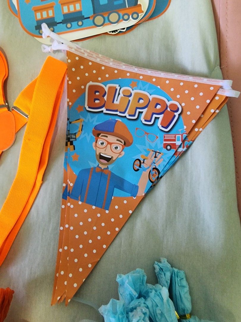 Blippi themed Party Package, Hobbies & Toys, Stationery & Craft ...
