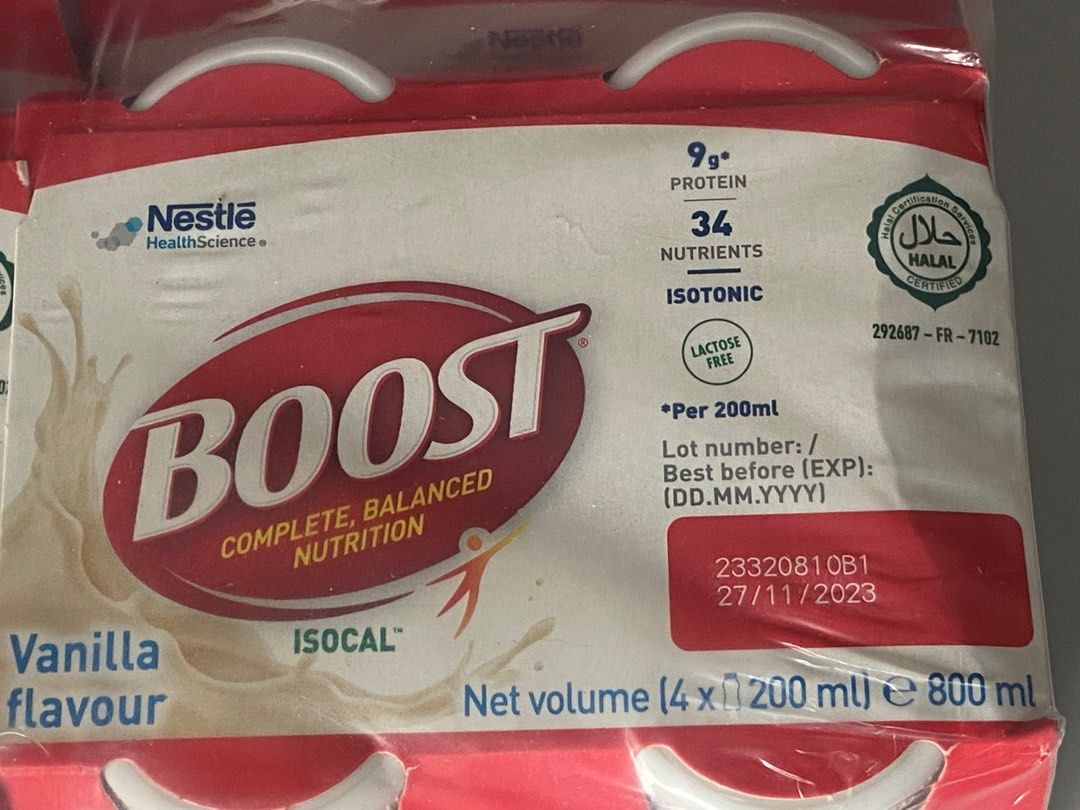 Boost Nutrition Drinks, Health & Nutrition, Health Supplements, Health ...