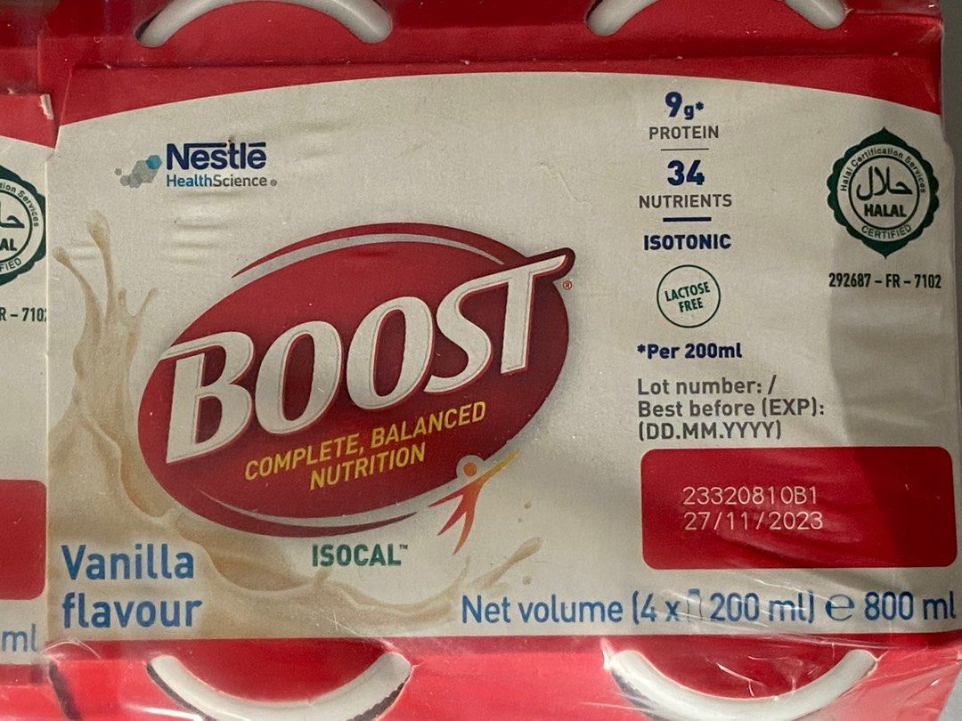 Boost Nutrition Drinks, Health & Nutrition, Health Supplements, Health ...