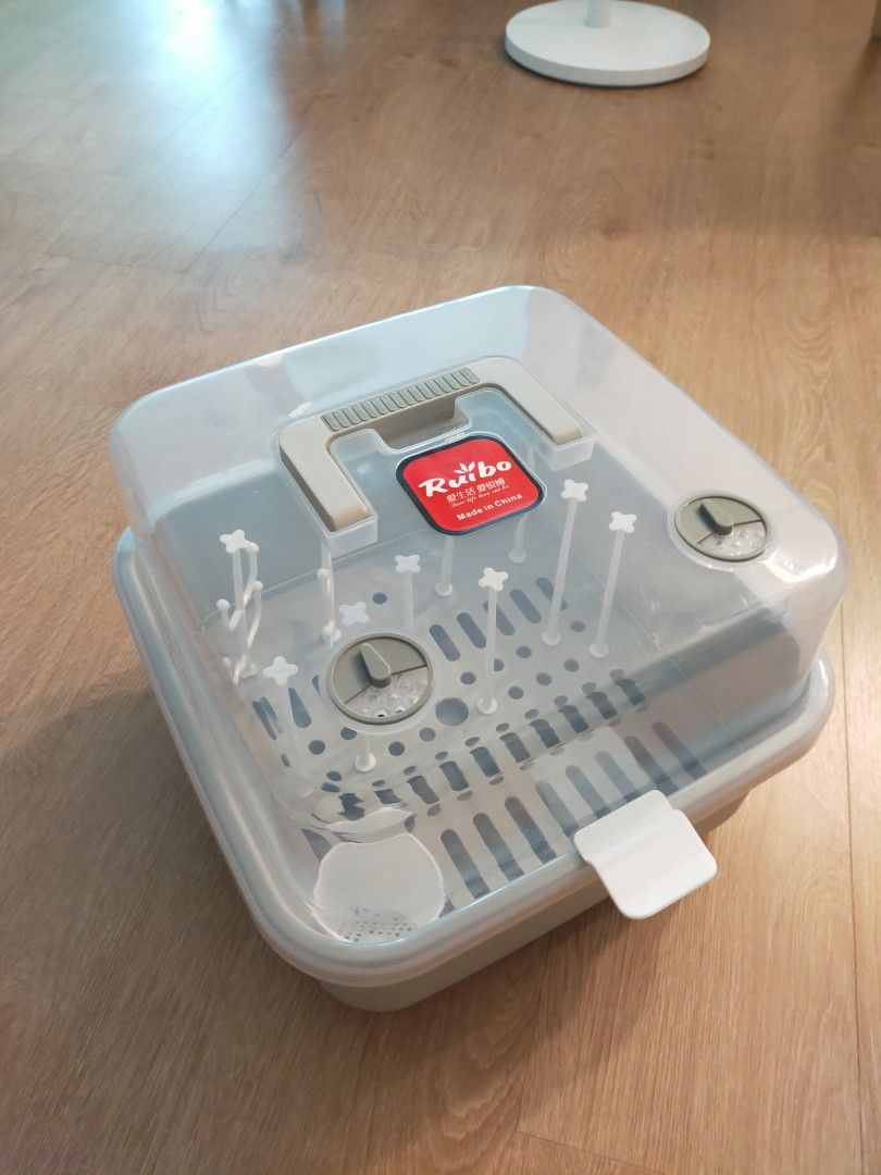 Milk Bottle Drying Rack / Box / Storage, Babies & Kids, Nursing ...