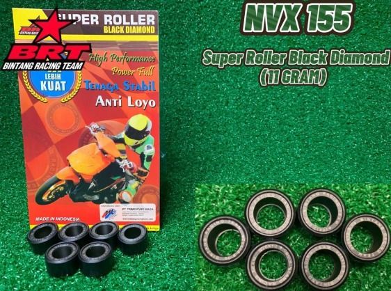Brt Super Roller Black Diamond CVT ROLLER NVX155 AEROX155 NMAX155 AEROX ...