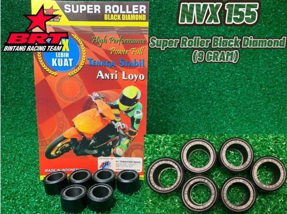 Brt Super Roller Black Diamond CVT ROLLER NVX155 AEROX155 NMAX155 AEROX ...
