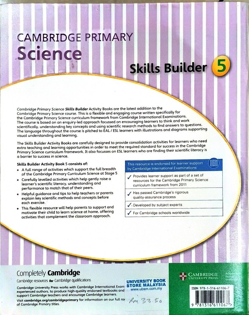 Cambridge Primary Science Skill Builder 5, Hobbies & Toys, Books ...