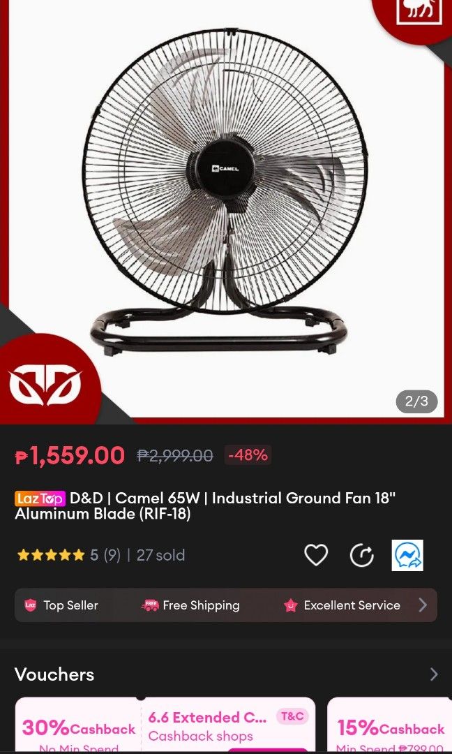 Camel ceiling fan on Carousell