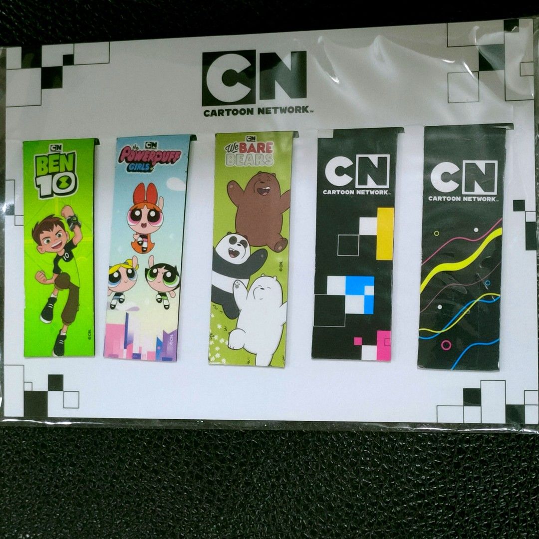 Cartoon network bookmarks - we bare bears, Ben 10, Powerpuff girls ...