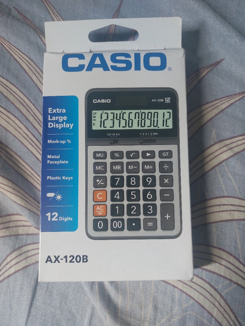 Casio Ax120b (Basic Calculator) on Carousell