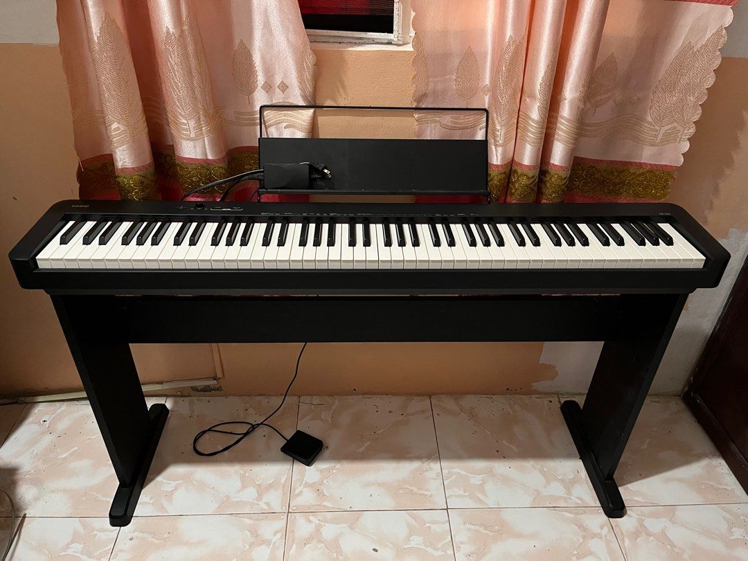 Casio CDP 88 Weighted Keys Slim Digital Piano (Black) with Free ...