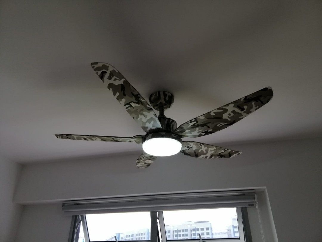 Camo Ceiling Fan With Light | Shelly Lighting