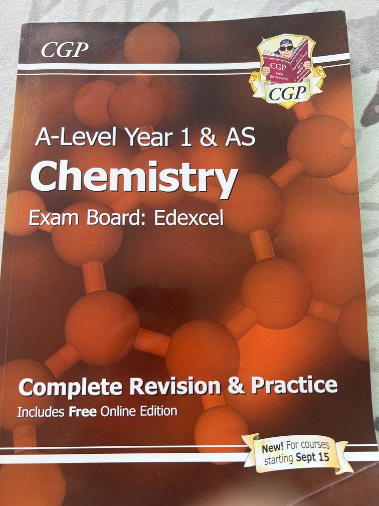 CGP A-level year 1 & AS chemistry -Edexcel, 興趣及遊戲, 書本 & 文具, 書本及雜誌 - 補充 ...