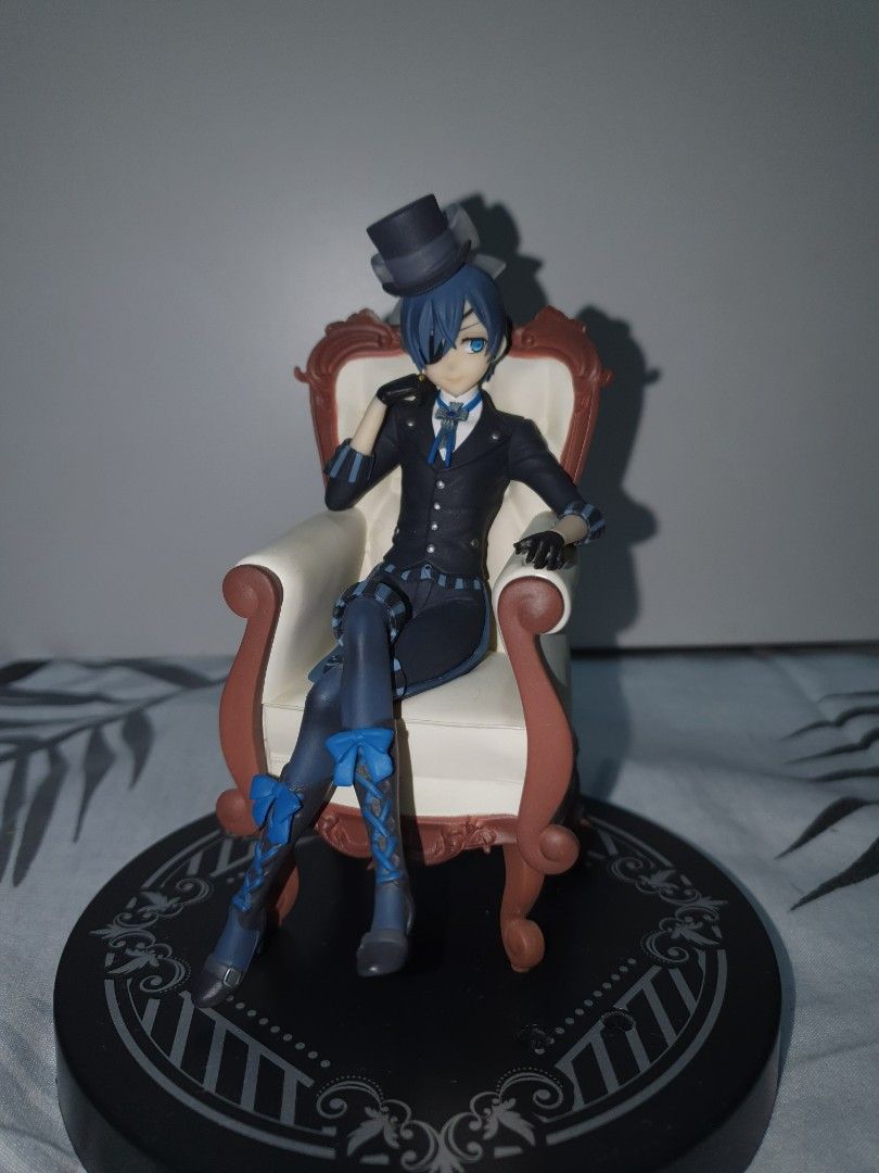 Ciel Phantomhive black butler with chair and podium Furyu japan ...