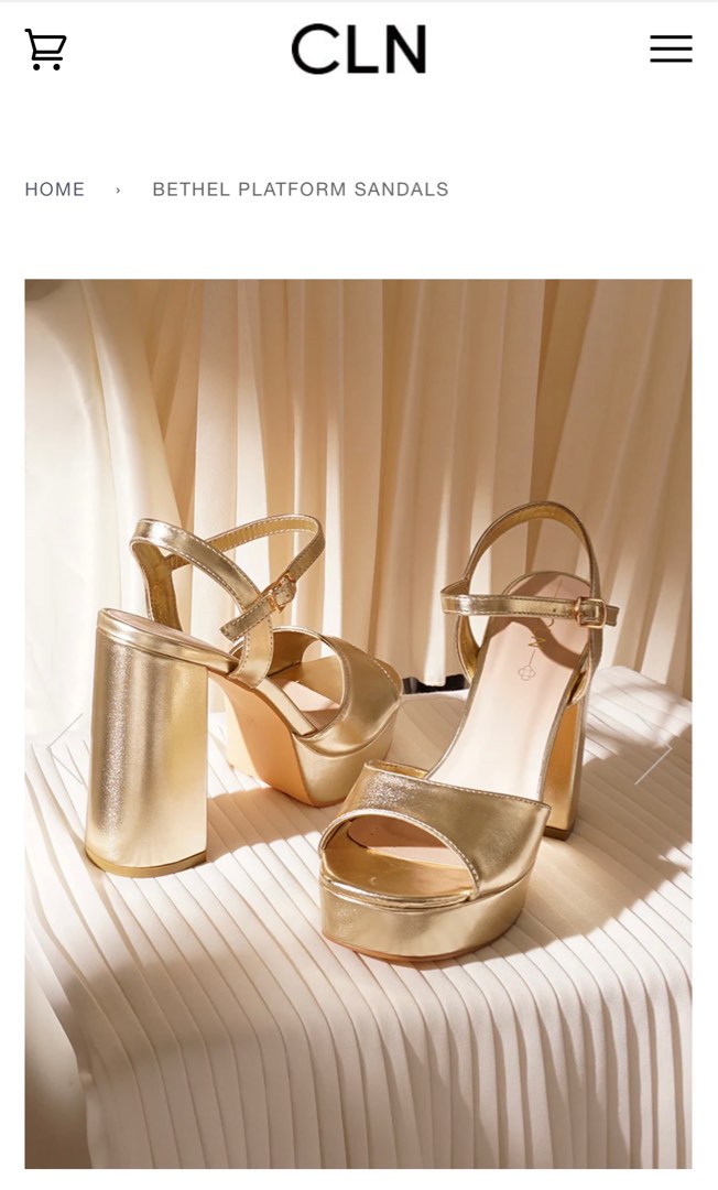 SALEEE! CLN BETHEL PLATFORM SANDALS on Carousell