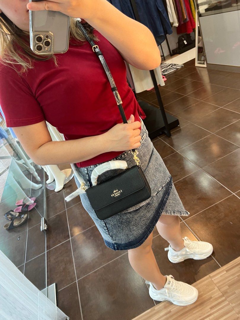 COACH MINI JOSIE TOP HANDLE CROSSBODY, Luxury, Bags & Wallets on Carousell