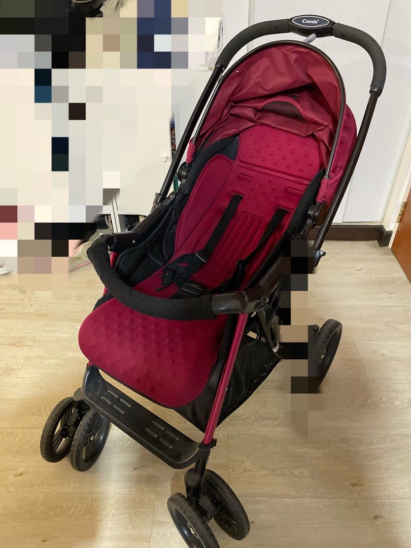 Combi Mega Ride Stroller Red or Maroon, Babies & Kids, Going Out ...