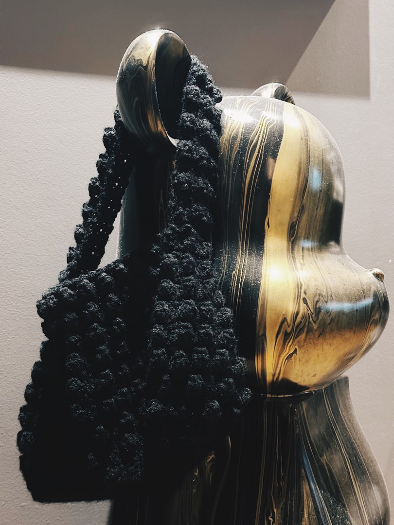 Crochet Popcorn Shoulder Bag, Women's Fashion, Bags & Wallets, Shoulder ...