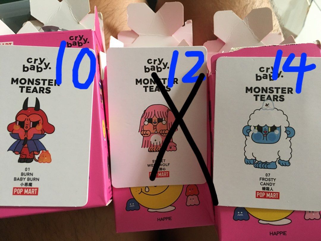 Crybaby monster tears, Hobbies & Toys, Toys & Games on Carousell