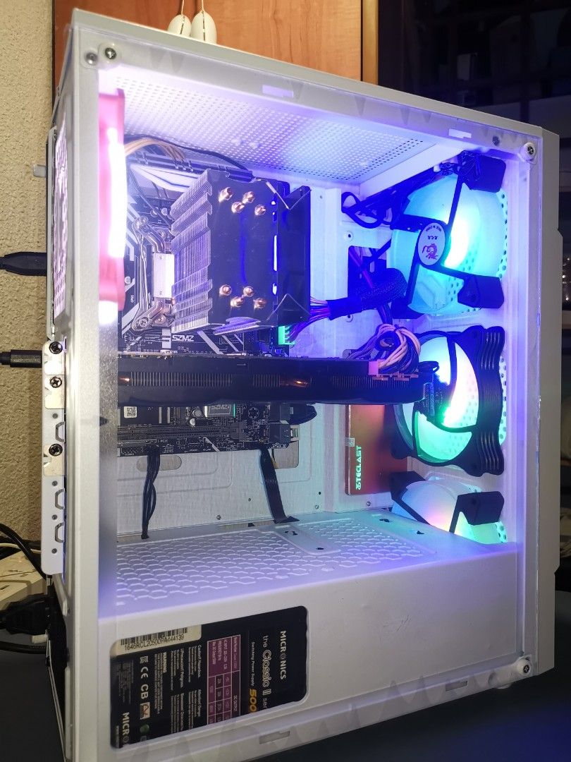 Current bid $430 > 64GB RAM Custom White Desktop Computer Gaming PC ...