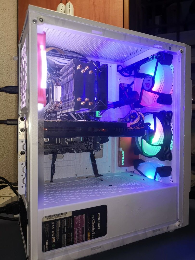 Current bid $430 > 64GB RAM Custom White Desktop Computer Gaming PC ...