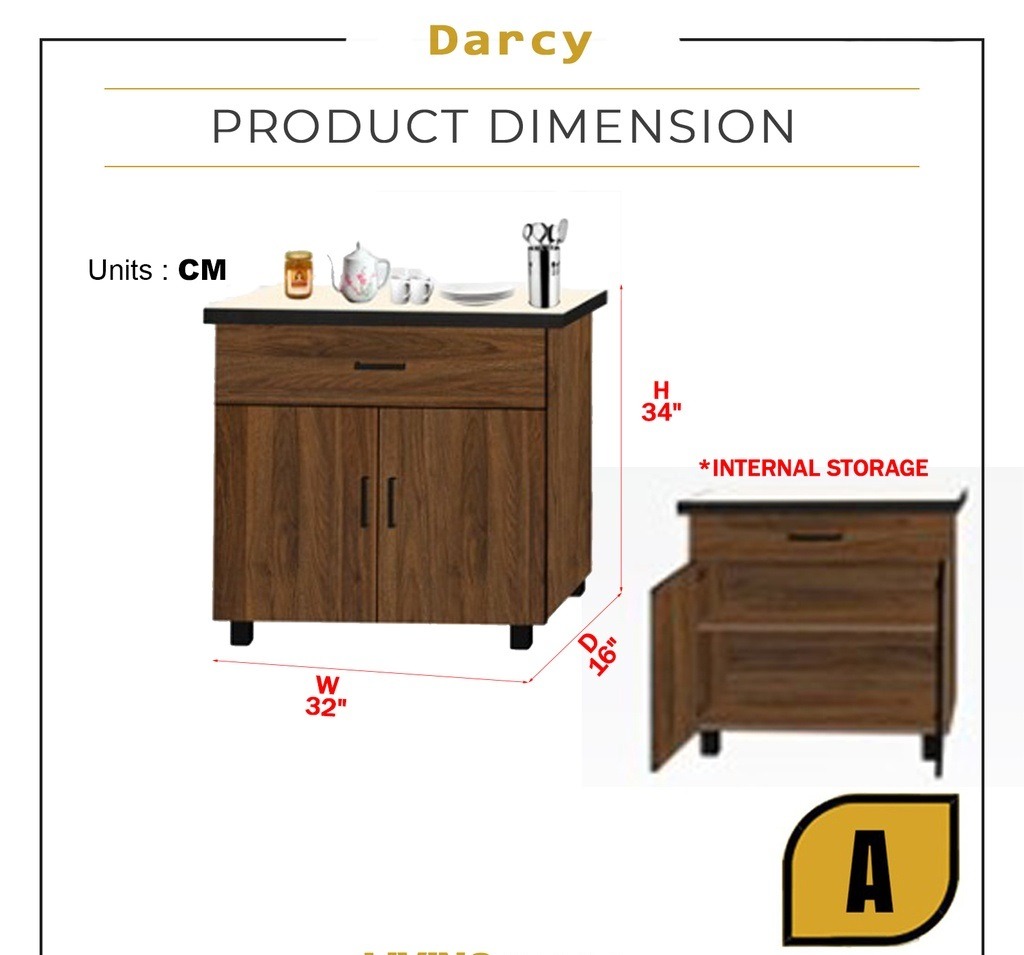 Darcy/ Cooking Cabinet/ Gas Stove Cabinet/ Gas Cabinet/ Kitchen Storage ...