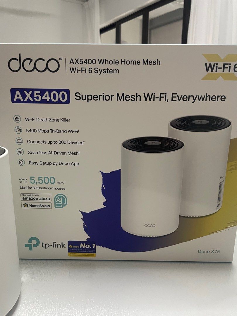 Deco x75 wifi6 AX5400 mesh network, Computers & Tech, Parts ...