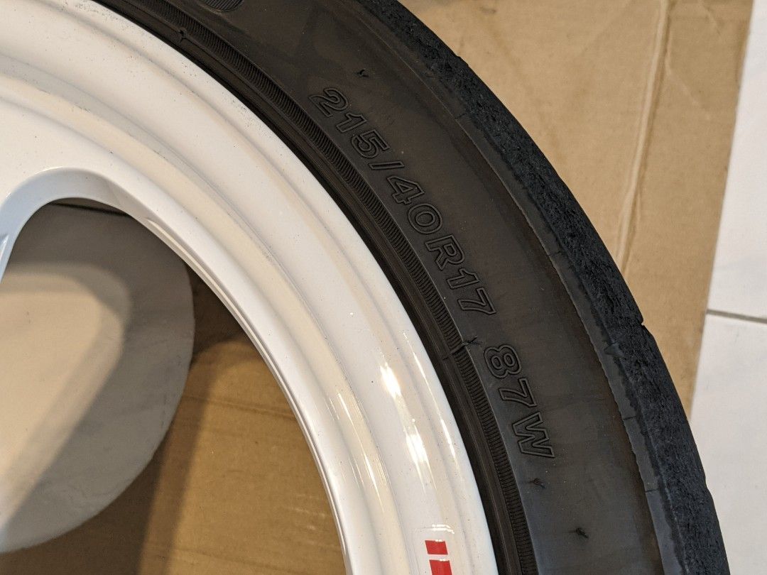 Desmond RegaMaster look 17" rims with RE71RS tyres 4x100 (Spoon SW888 ...