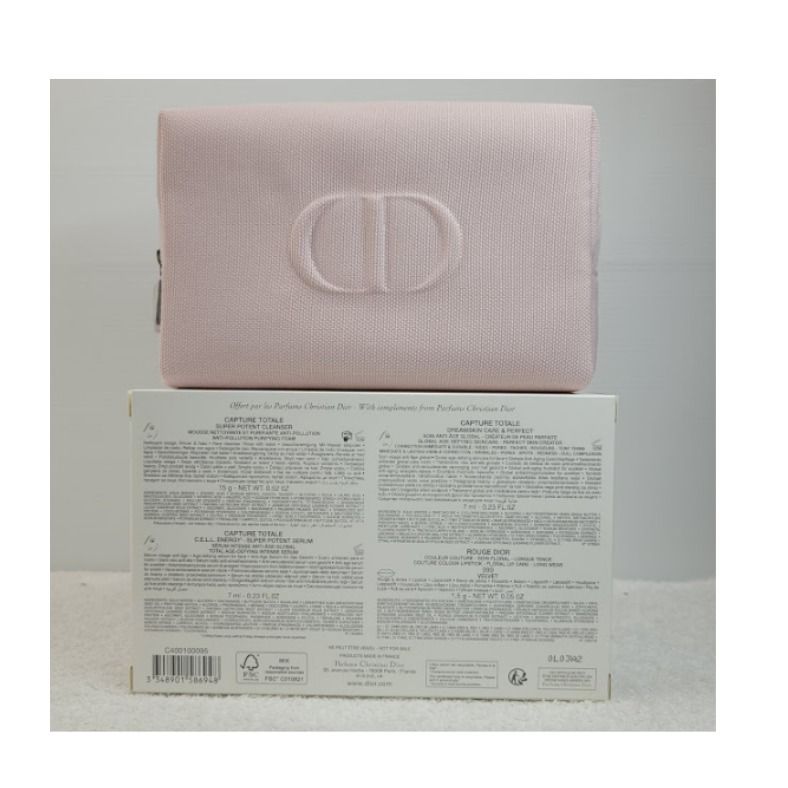 DIOR Pink Colour Makeup Pouch (17.5cm x 11.5cm x 6.5cm), Women's ...