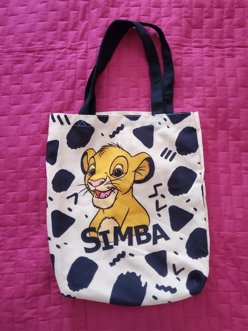Disney Simba Lion King Canvas Tote Bag, Women's Fashion, Bags & Wallets ...