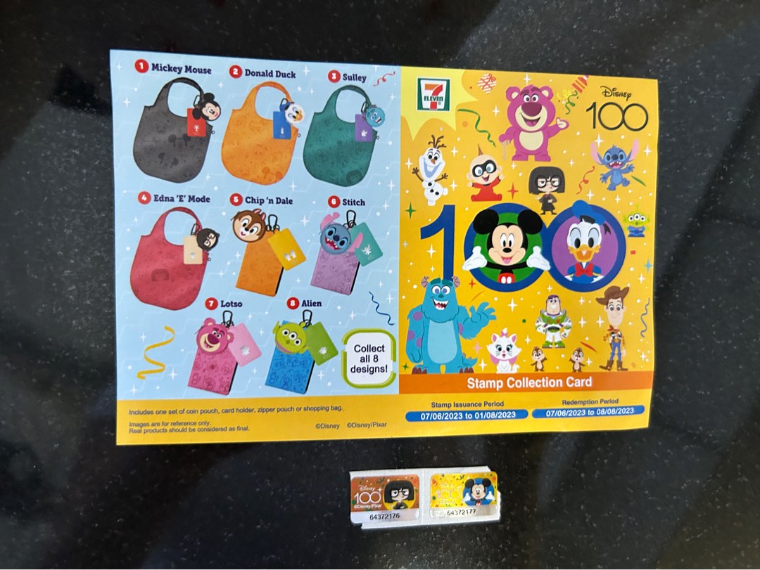 7-Eleven Disney stamp stickers, Hobbies & Toys, Memorabilia ...