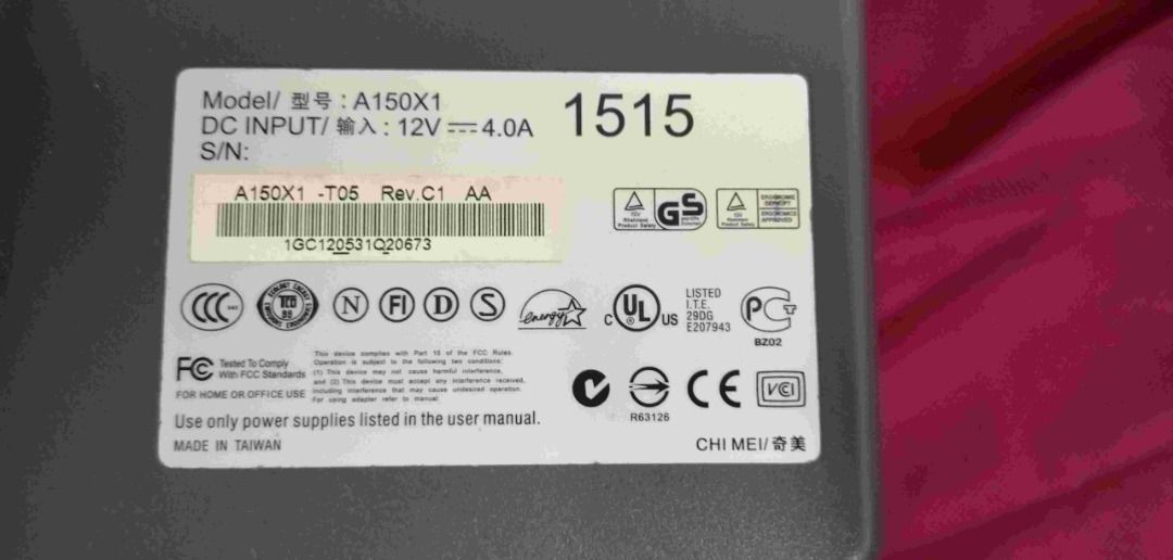 CMV 15" LCD TFT Slim Light Silver Computer Monitor, Computers & Tech ...