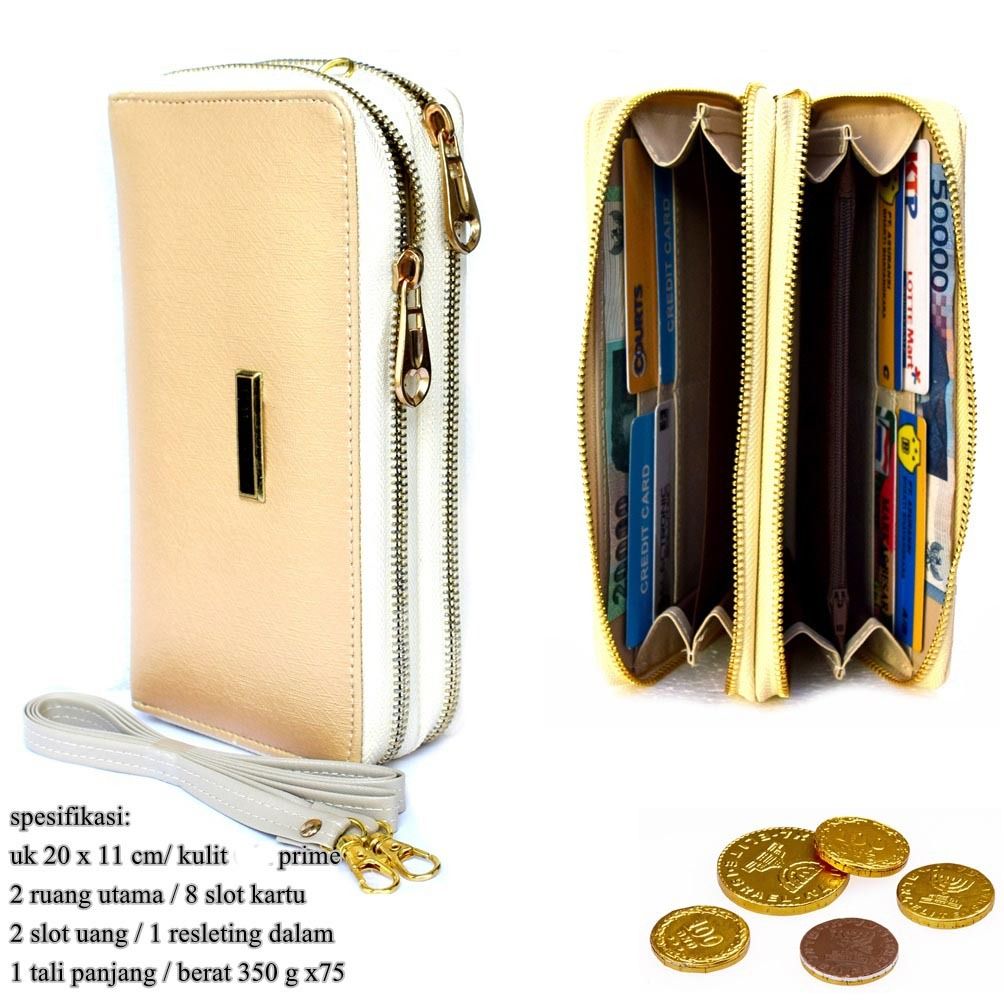 Dompet Wanita Double Ruang kulit Deep, Barang Mewah, Tas & Dompet di ...