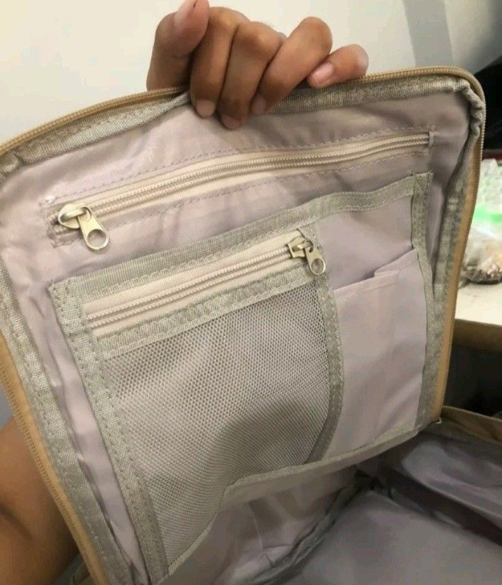 DOUGHNUT BACKPACK BEIGE on Carousell