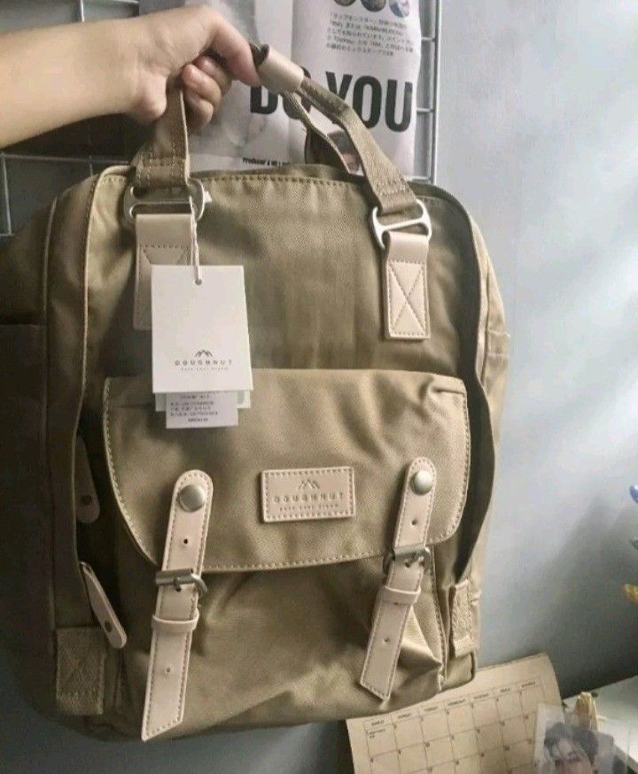 DOUGHNUT BACKPACK BEIGE on Carousell