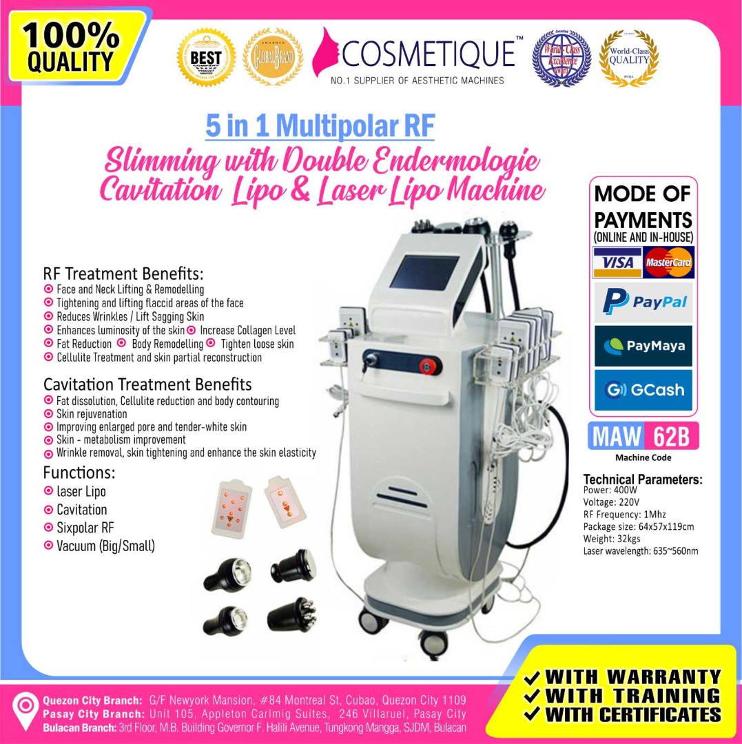 Dual Vacuum RF Slimming Machine with Laser Lipo on Carousell