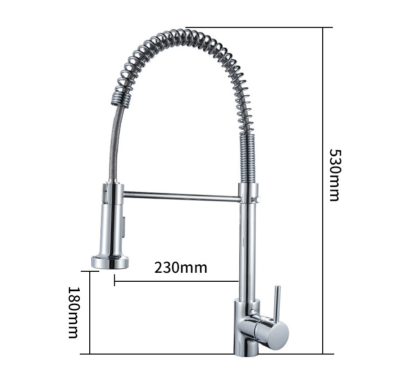 Durable Mixer Kitchen Tap Kitchen Faucet Pull out water tap Spring tap, Furniture & Home Living ...