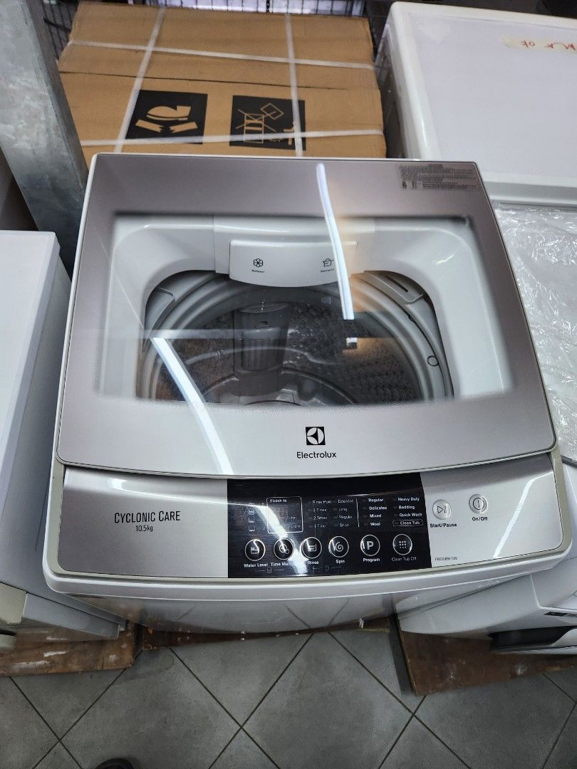 ELECTROLUX Top Load Washer 10.5kg EWT0H88H1WB, TV & Home Appliances ...