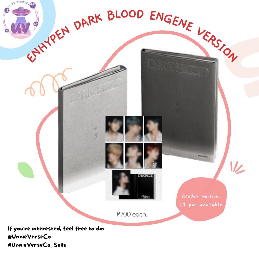 ENHYPEN DARK BLOOD Engene version, Hobbies & Toys, Memorabilia ...