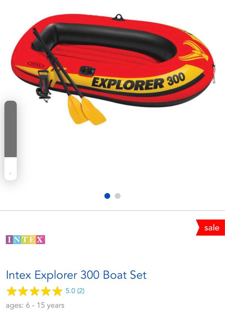 Explorer 300 inflatable boat, Sports Equipment, Sports & Games, Water ...