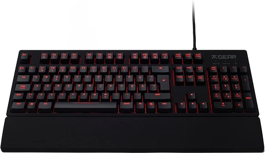 Fnatic Gear Rush LED Backlit Mechanical Pro Gaming Keyboard with Brown ...