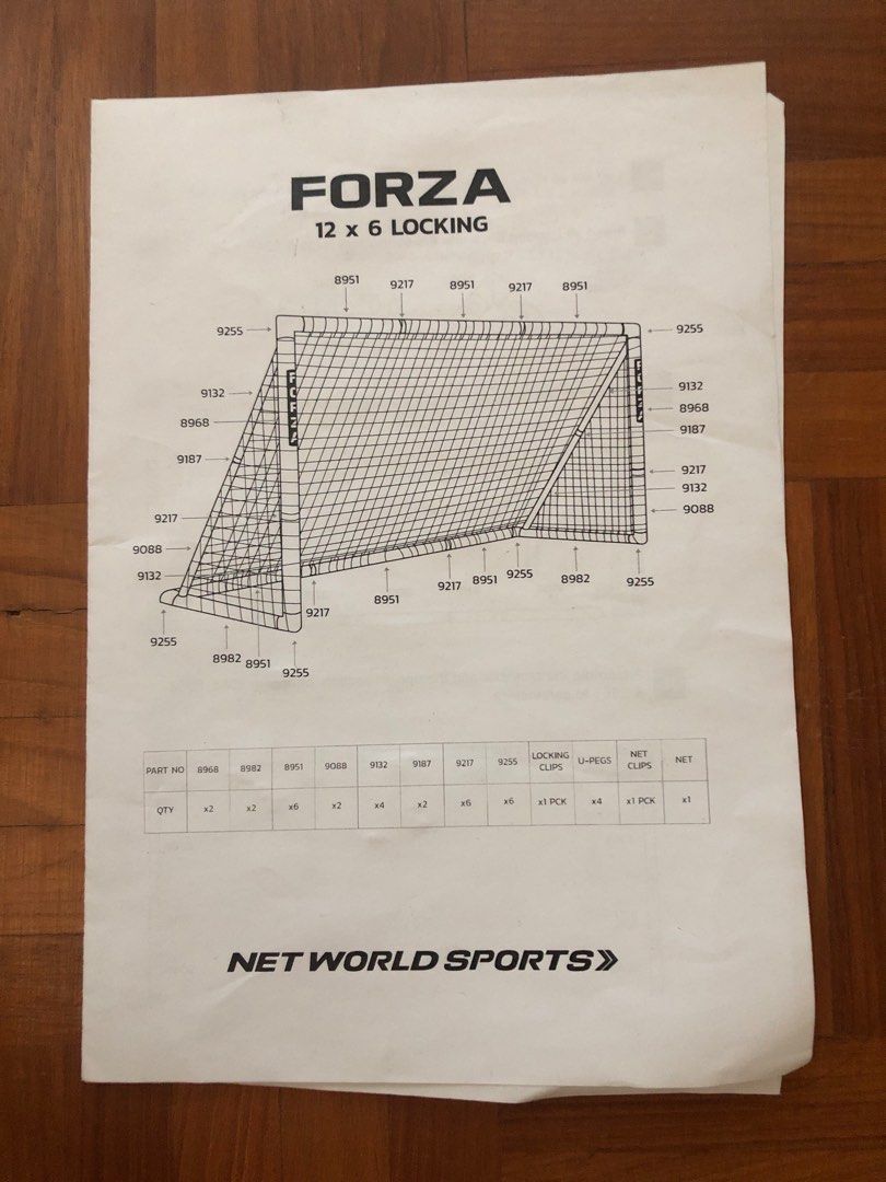 Forza football soccer outdoor goal large, Sports Equipment, Sports ...