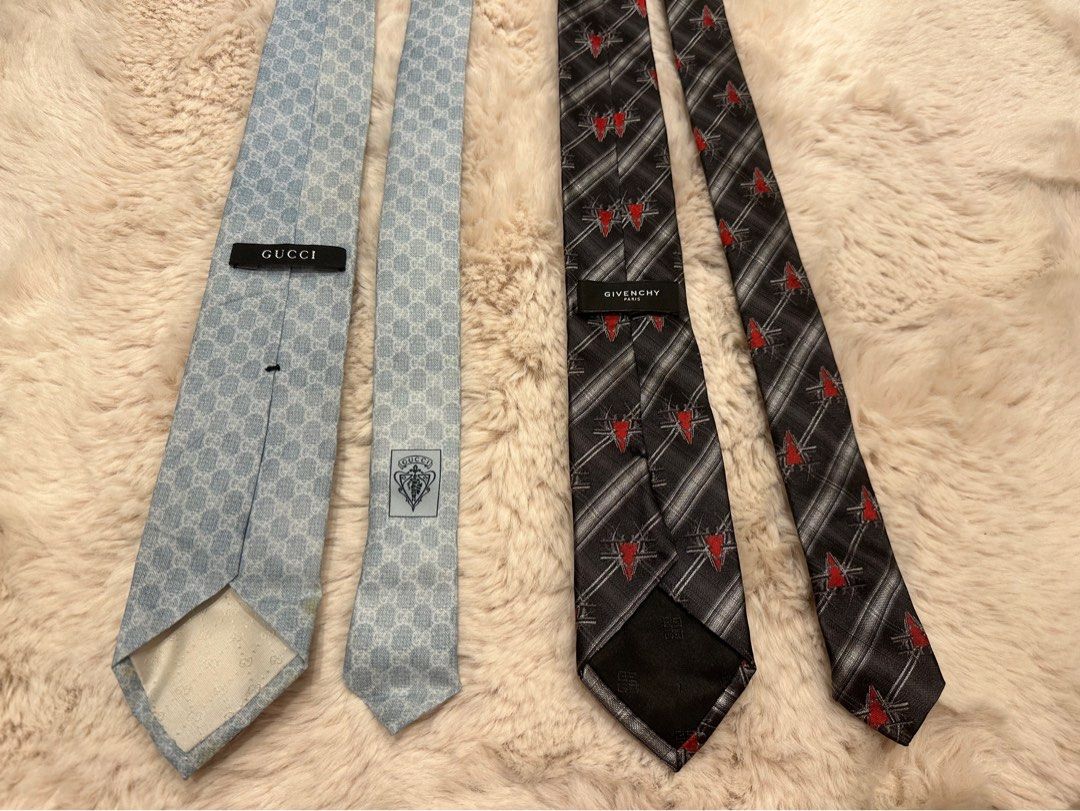 Givenchy and Gucci men ties, Men's Fashion, Watches & Accessories, Ties ...