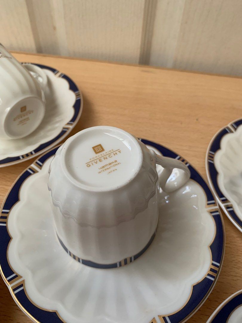 Givenchy porcelain tea cup and saucer set on Carousell