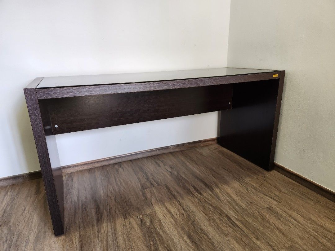 Glass Top study table, Furniture & Home Living, Furniture, Tables ...