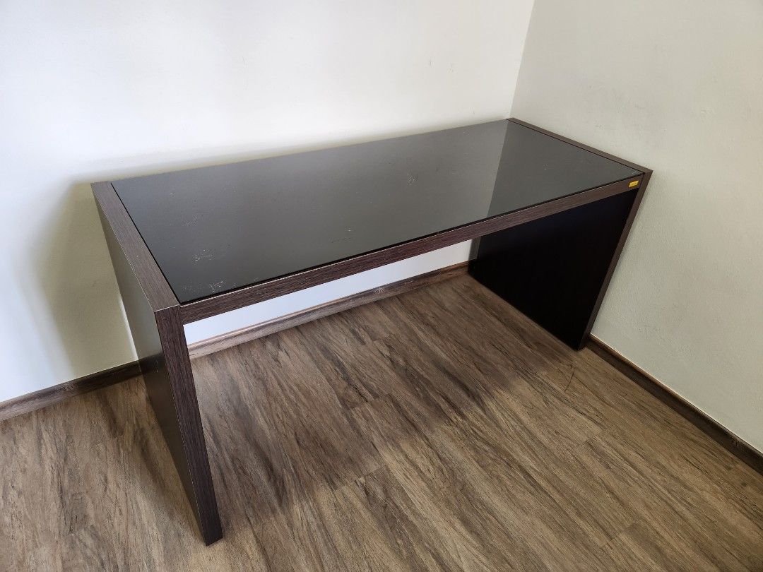 Glass Top study table, Furniture & Home Living, Furniture, Tables ...
