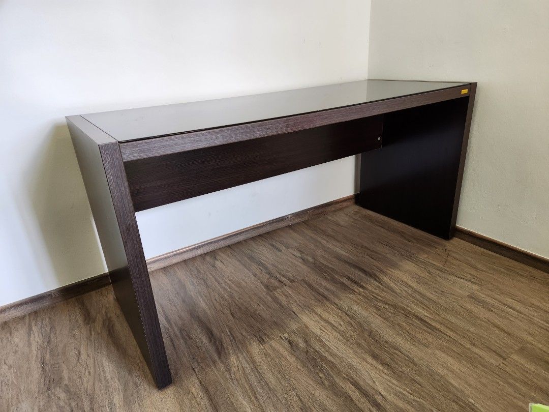 Glass Top study table, Furniture & Home Living, Furniture, Tables ...