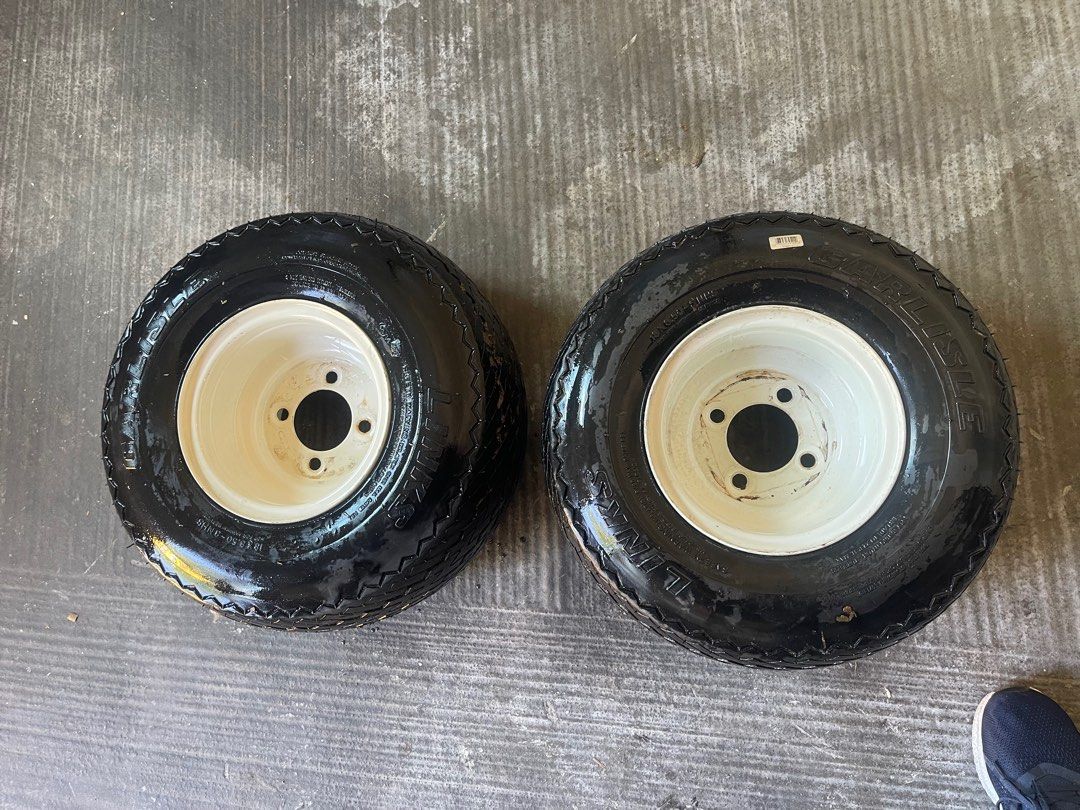 Golf buggy brand new tyres and rims lightly used rims, Car Accessories ...