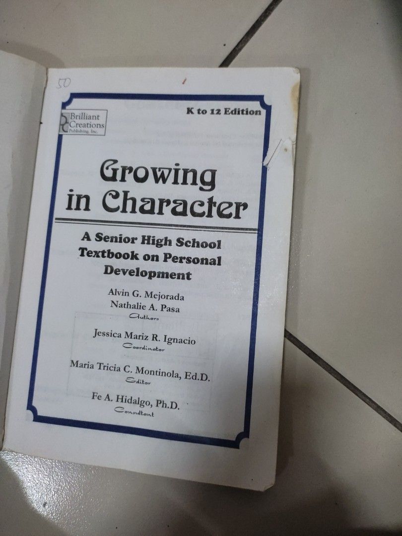 Growing in character, Hobbies & Toys, Books & Magazines, Textbooks on ...